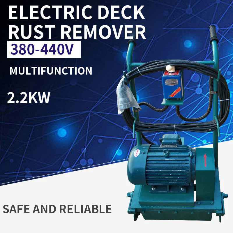 Hand push deck electric rust remover 380V-440V Multifunctional rust ...