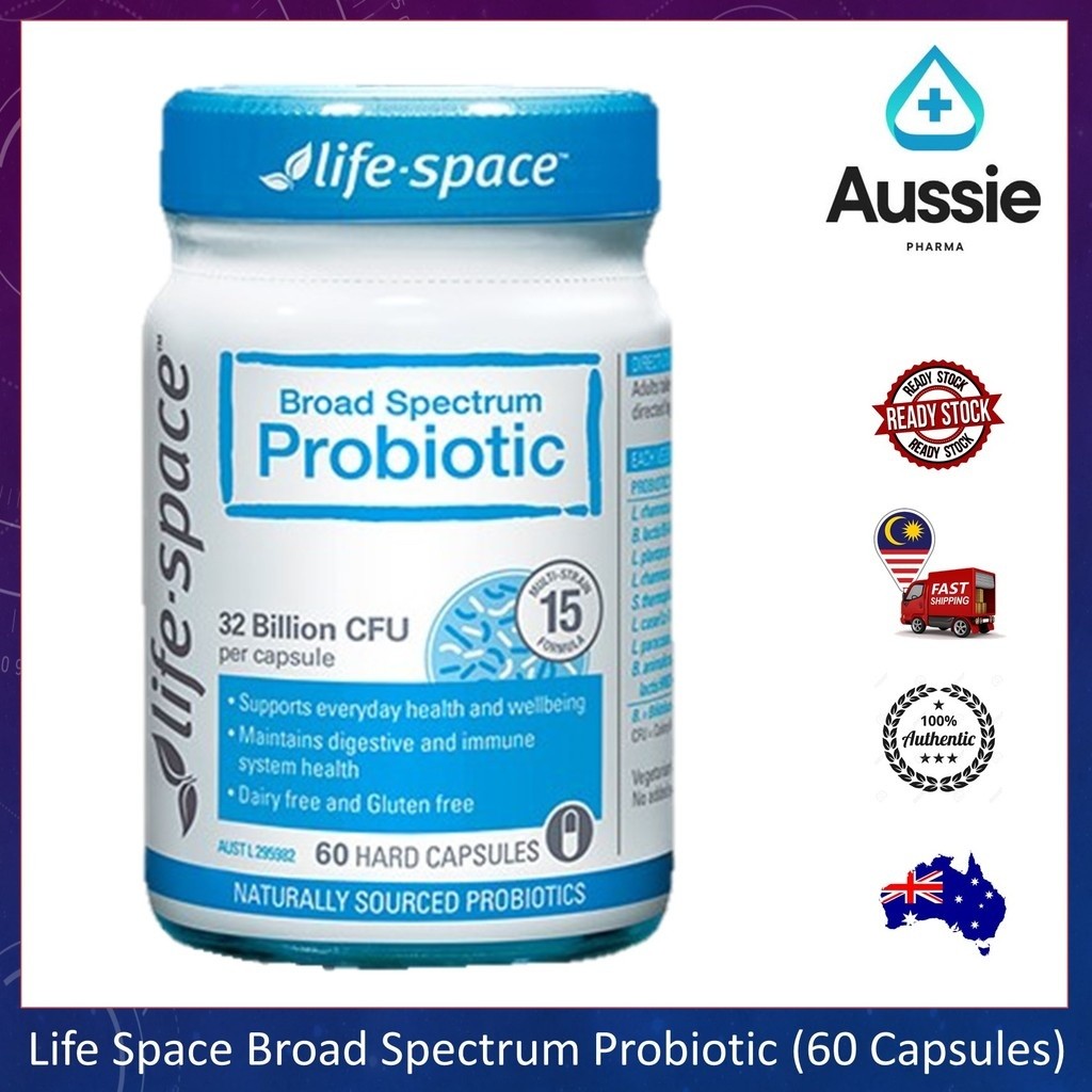 Maintain intestinal health LIFE SPACE Broad Spectrum Probiotic (60 ...