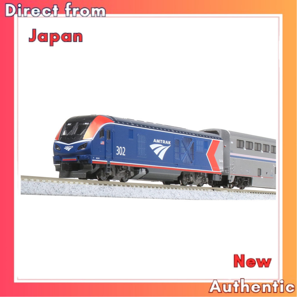 KATO N Gauge Amtrak ALC-42 & Super Liner 4-Car Set Railway Model ...