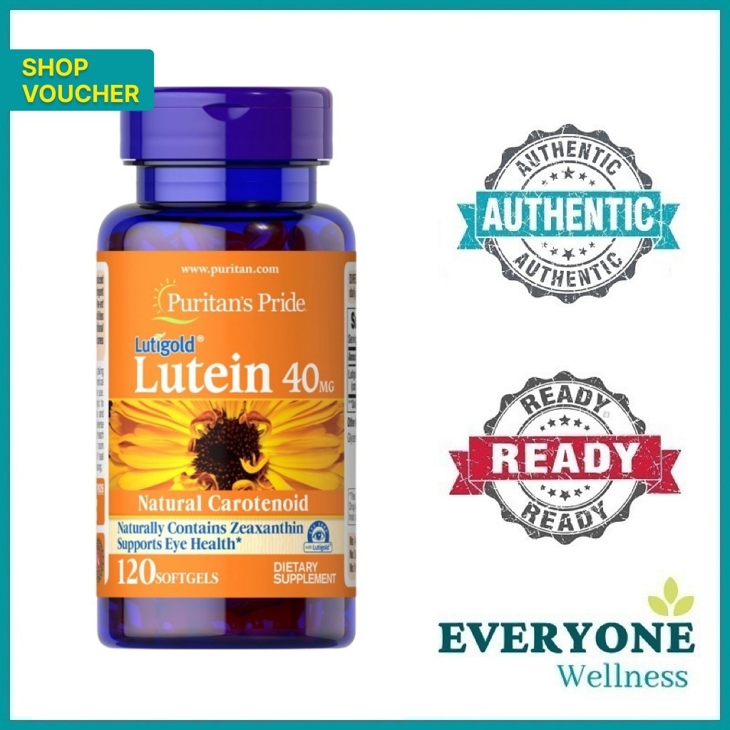 现货 Puritan's Pride Lutein 40 Mg with Zeaxanthin 120 Softgels [Eye ...