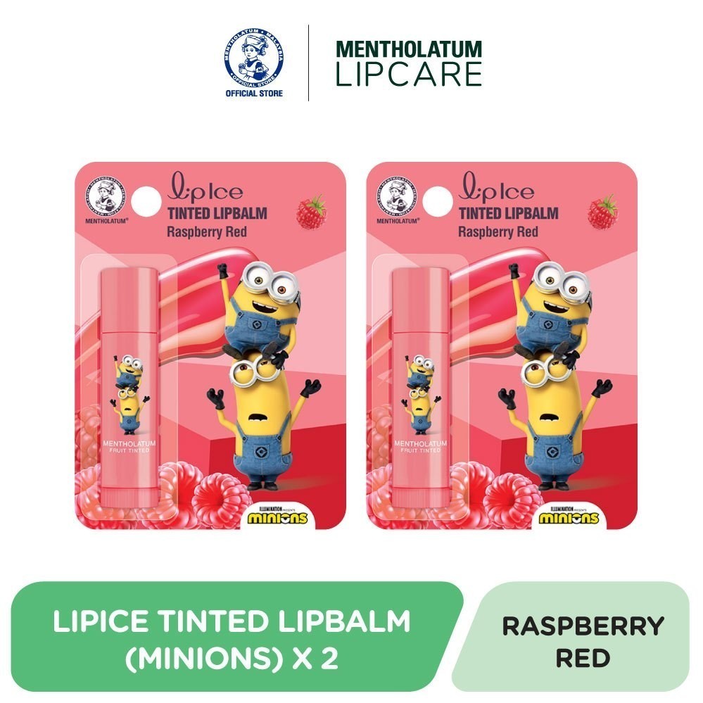 LipIce Tinted Lipbalm Raspberry Red (Minions) 3.5G ( Twin Pack ...