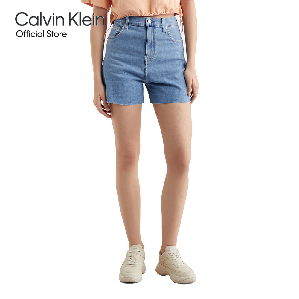 CALVIN KLEIN High Rise Relaxed Cooling Denim Shorts Womens Relaxed ...