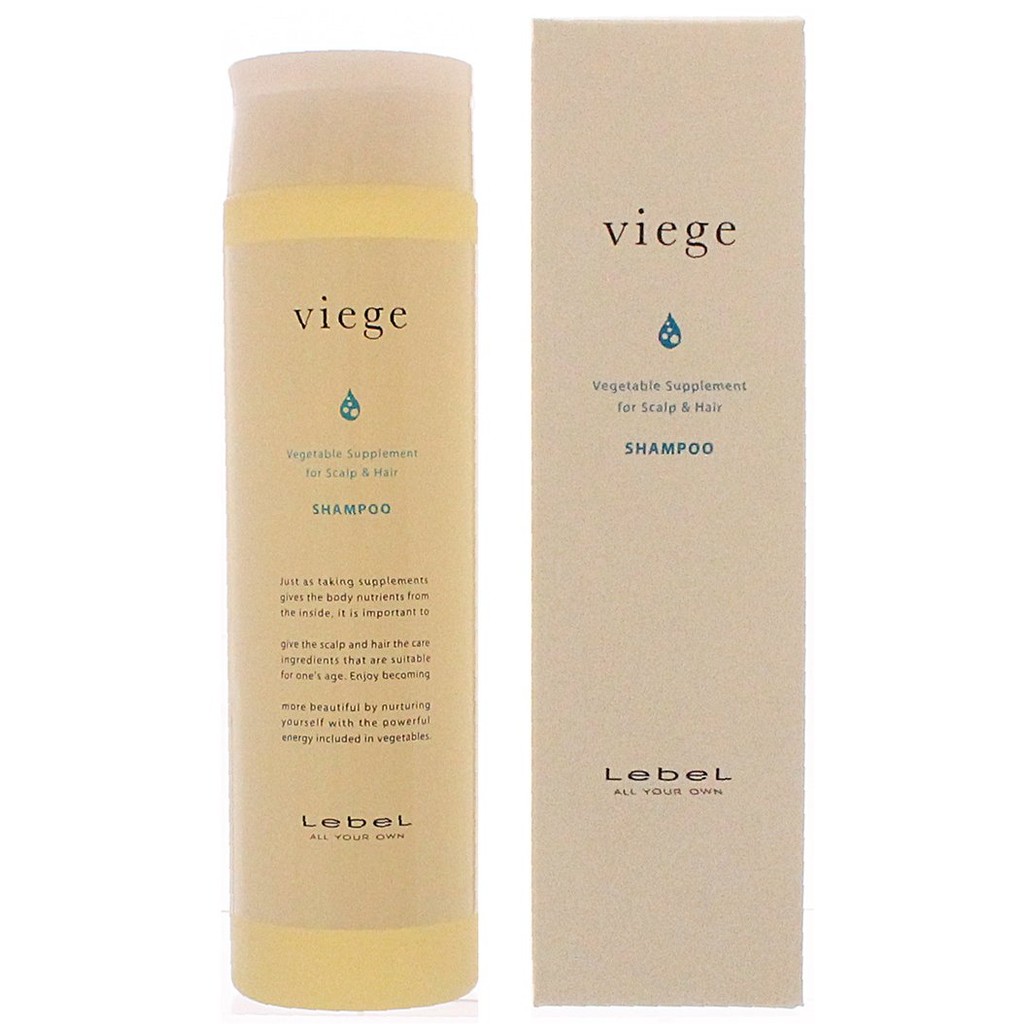 Lebel Cosmetics Lebel Vige Shampoo 240ml Beige 240ml (x 1) (Direct from ...