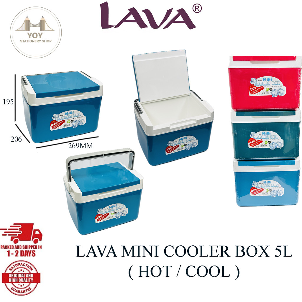 LAVA COOLER BOX 5L ICE BOX MINI ICE BOX TONG AIS STORAGE CONTAINER FOOD ...