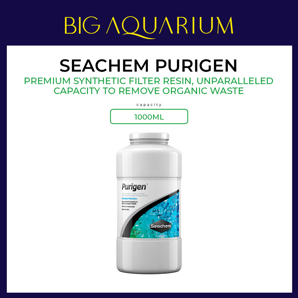 Seachem Purigen - Removes Soluble & Insoluble Impurities from water (1L ...