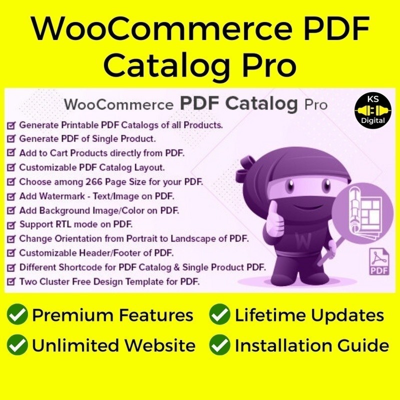 [Latest] WooCommerce PDF Catalog Pro WordPress Plugin (Free Updates ...