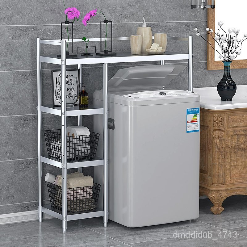 M/Washing Machine Shelf Floor Balcony Roller Pulsator above Storage ...