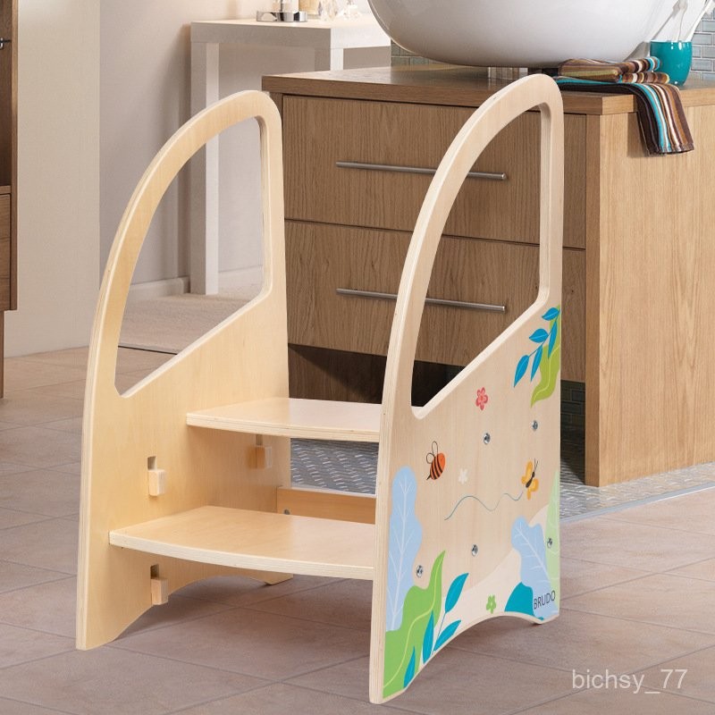 M/Baby Washstand Wooden Step Stool Foot Stool Toddler Step Stool Hand ...