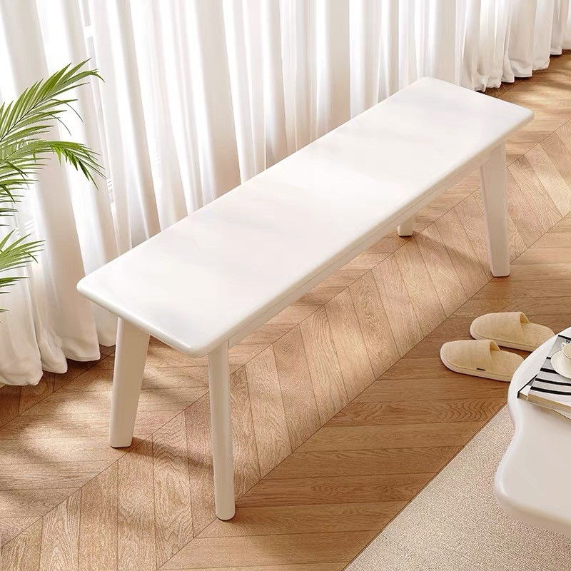 JY-8/Nordic Solid Wood Bench Living Room Dining Stool Modern Light ...
