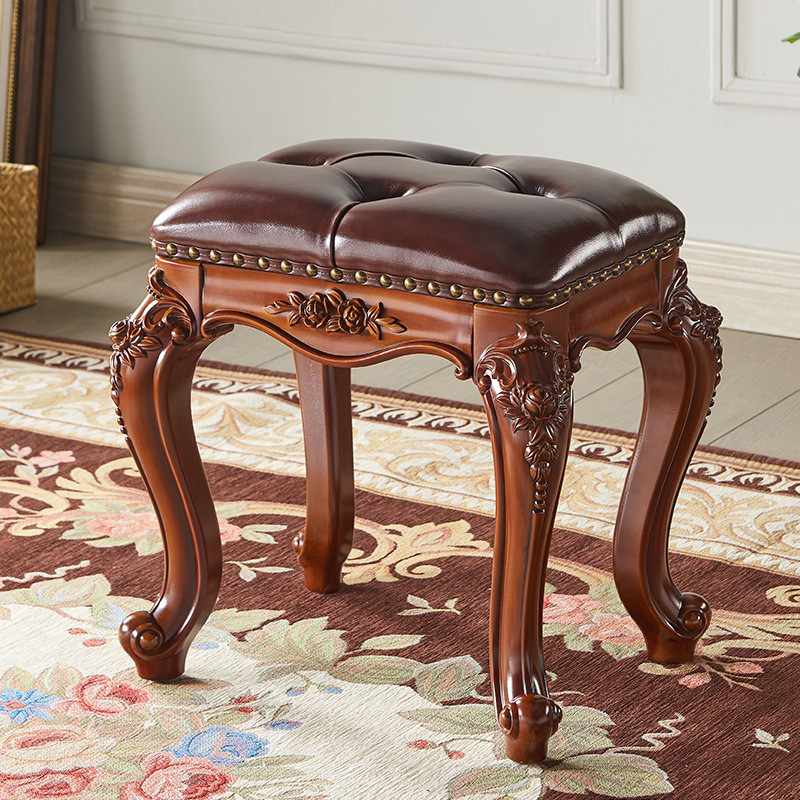 JY-8/American-Style Carved Dressing Stool European-Style Makeup Stool ...