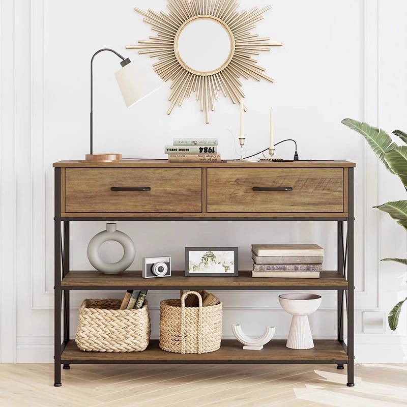 JY-8/American Retro Solid Wood Sideboard Living Room Storage Cabinet ...
