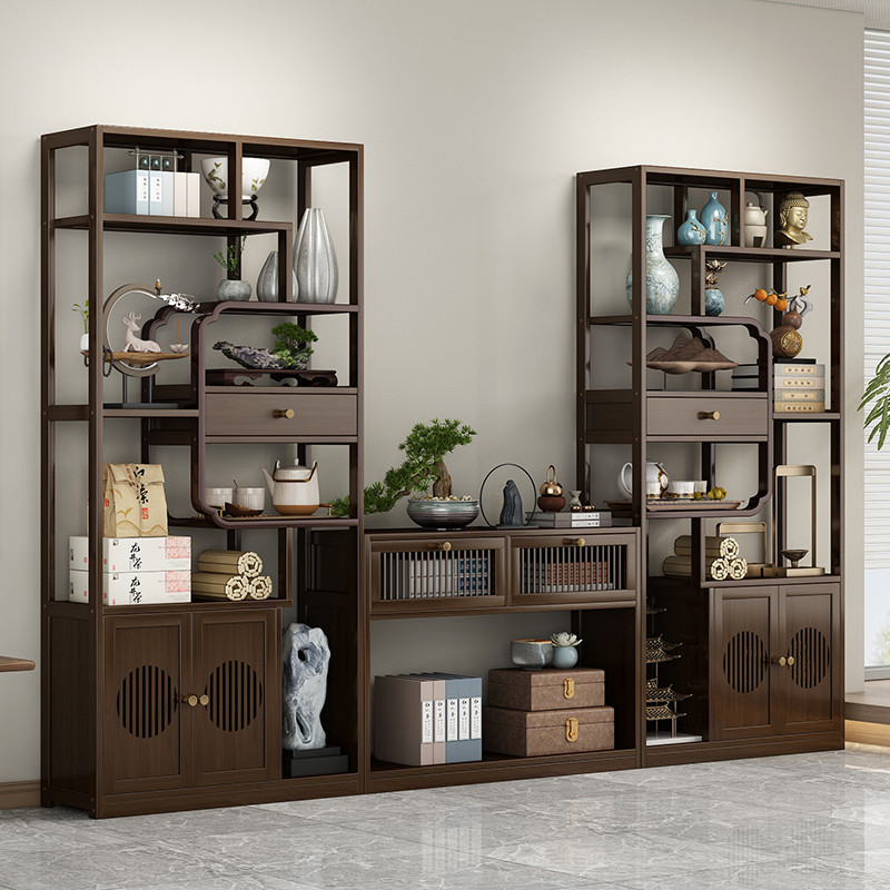 JY-8/#New Chinese Style Antique Shelf Tea Set Shelf Partition Frame ...