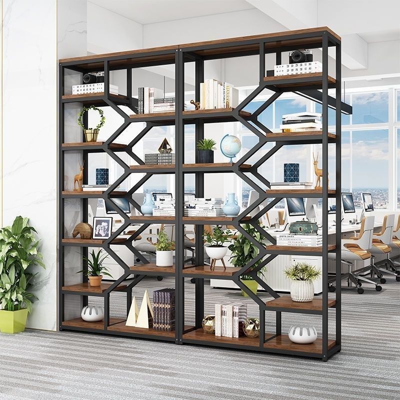 JY-8/#Office Partition Shelf Multi-layer Bookshelf Display Rack Living ...