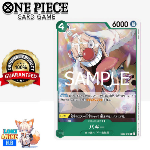 ORIGINAL Cost 4 buggy EB02-018 Character R One Piece Card Game optcg ...