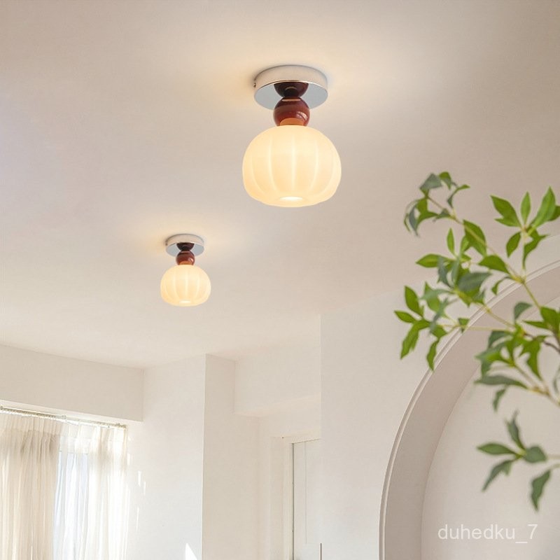 J-H/Cream Style Simple Flower Corridor Passage Light ins Trendy Balcony ...