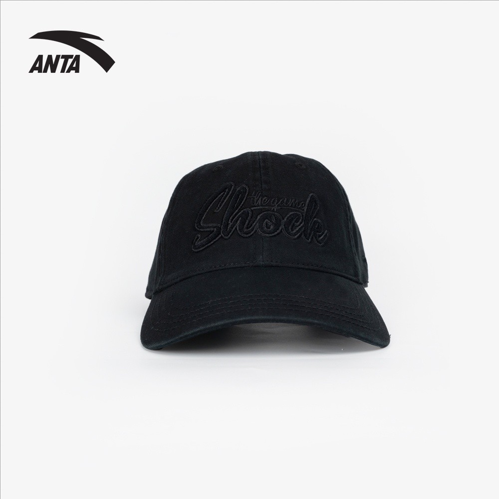 ANTA UNISEX Soft top wash cap Basketball Caps-Basic Black (Topi Uniseks ...