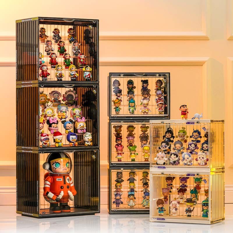 J-H/Magnetic Bubble Mart Figurine Display Stand Acrylic High ...