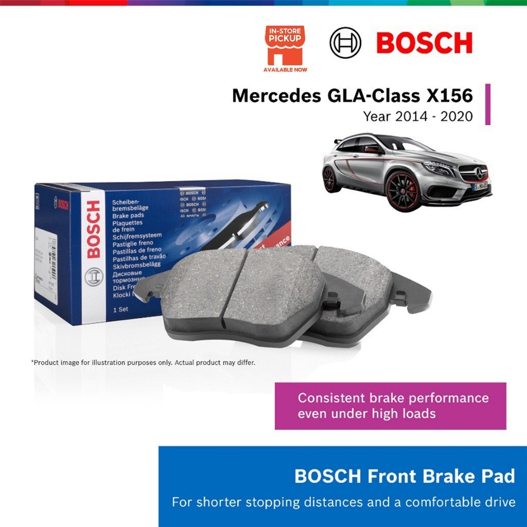 BOSCH Front Brake Pads - Mercedes Benz GLA-Class GLA180 / GLA200 ...