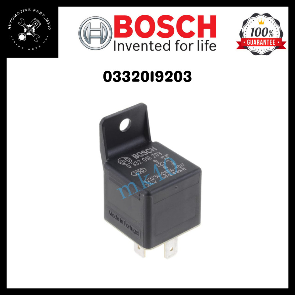 BOSCH Relay 0332019203 100% Genuine 12V 30A 5-Pin | Shopee Malaysia