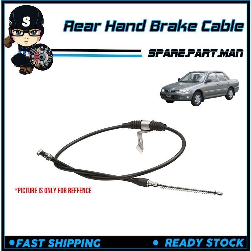 Proton Wira 1.5 1.6 Rear Hand Brake Cable (Left/Right Side choose) SPM ...