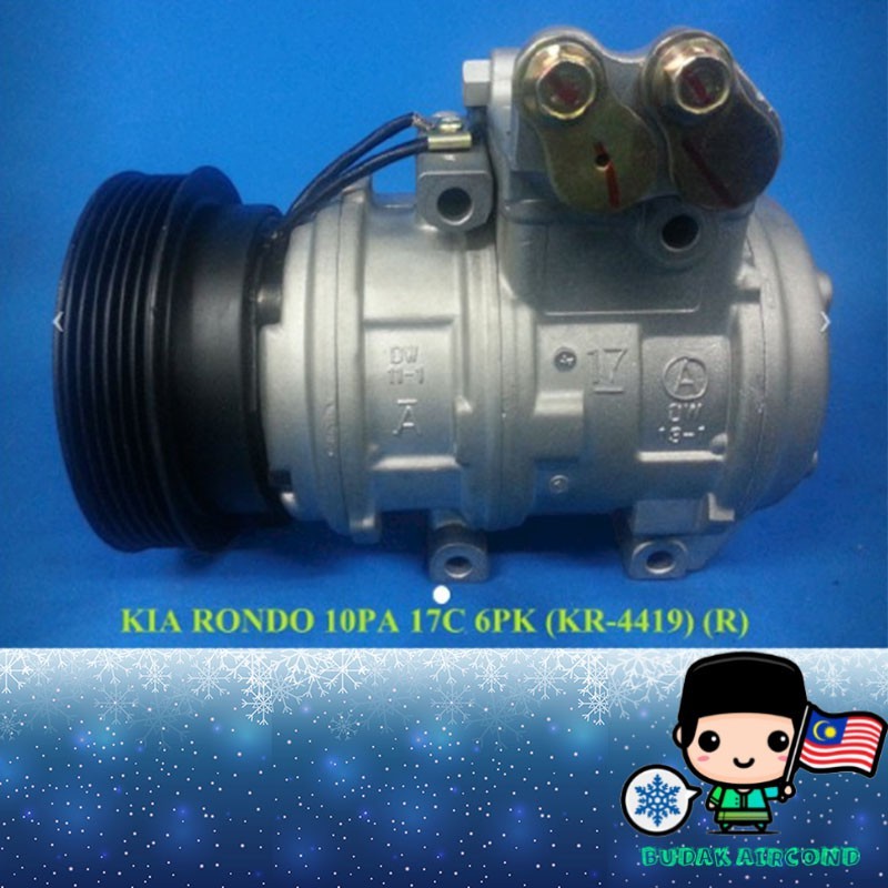 KIA NAZA RONDO DOOWON 10PA 17C 6PK COMPRESSOR AIR COND PUMP KR-4419 BAC ...