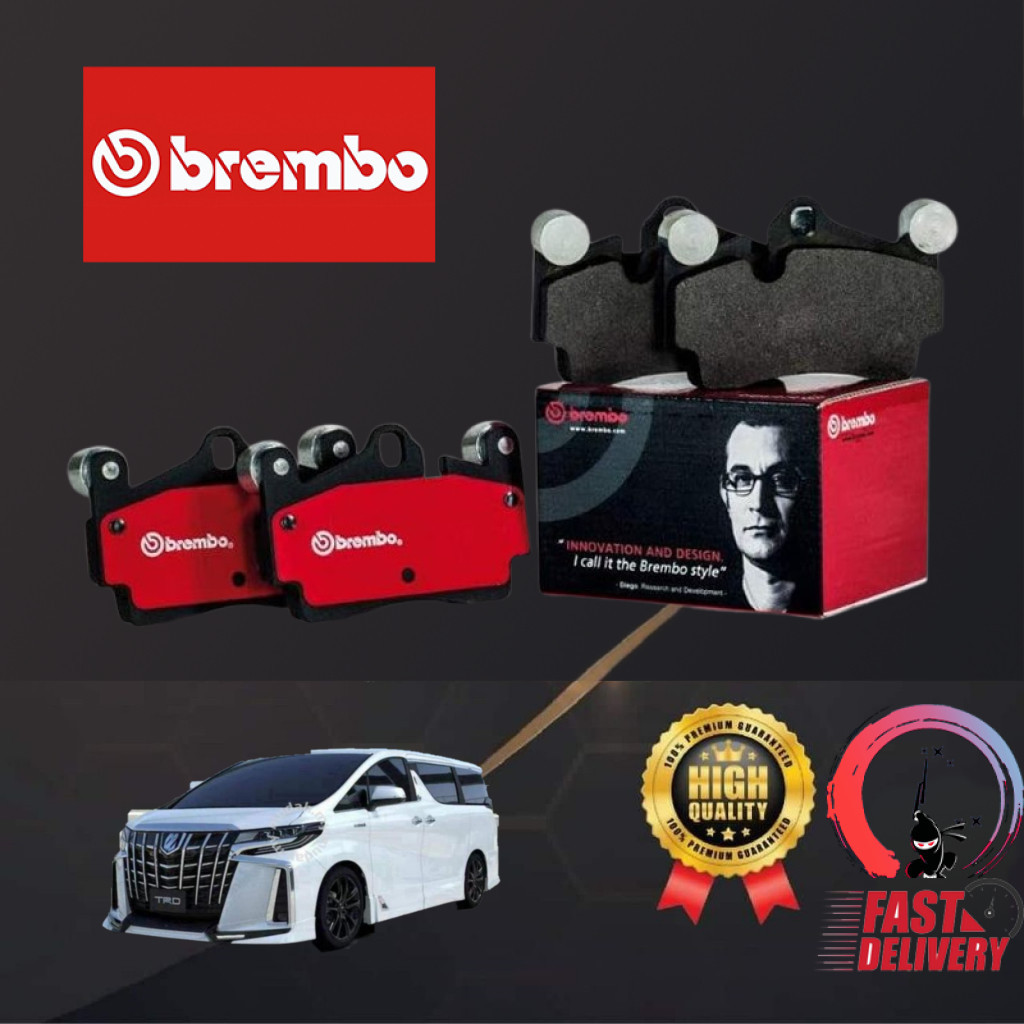 BREMBO CERAMIC BRAKE PAD TOYOTA VELLFIRE AGH30 GGH30 2008-2015 (P83099 ...