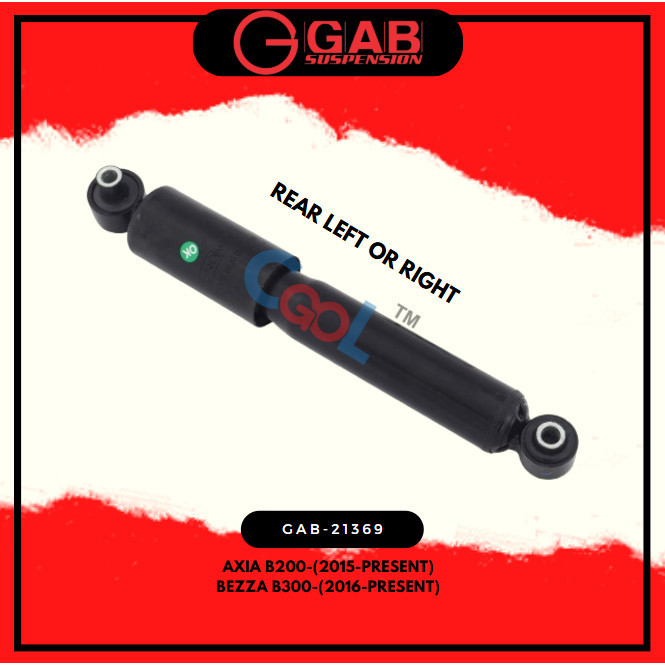 ABSORBER -REAR AXIA B200-(15)BEZZA B300-(16) GAB SUSPENSION GAB-21369 ...