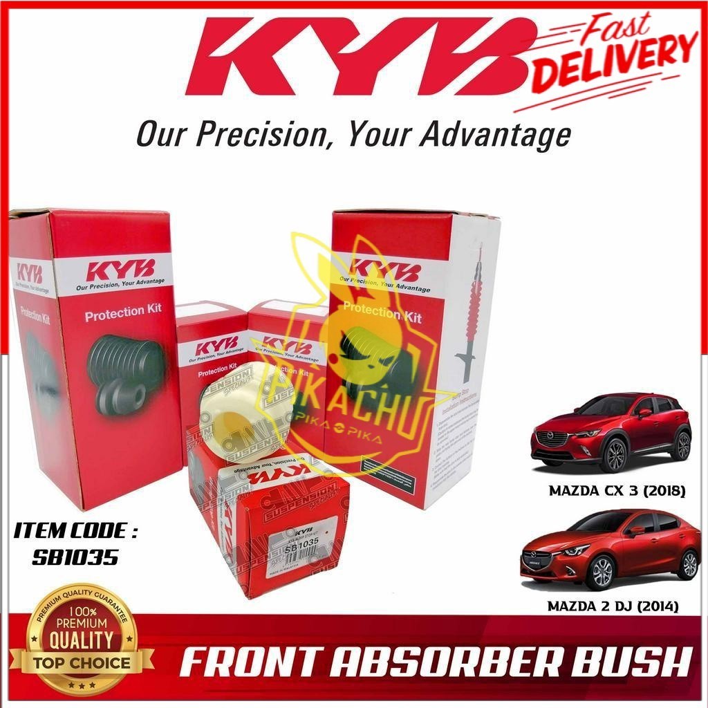 MAZDA 2 DJ (2014), MAZDA CX3 DK (2018) FRONT ABSORBER BUSH ORIGINAL KYB (1 PAIR) | Shopee Malaysia