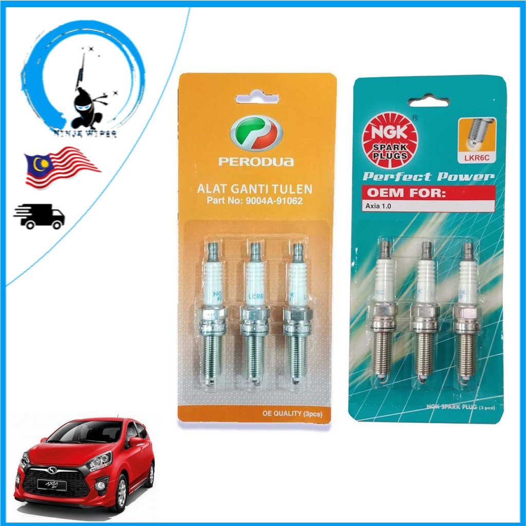 PERODUA / NGK SPARK PLUG AXIA LKR6C NGK GENUINE PARTS (3PCS) (69710 ...