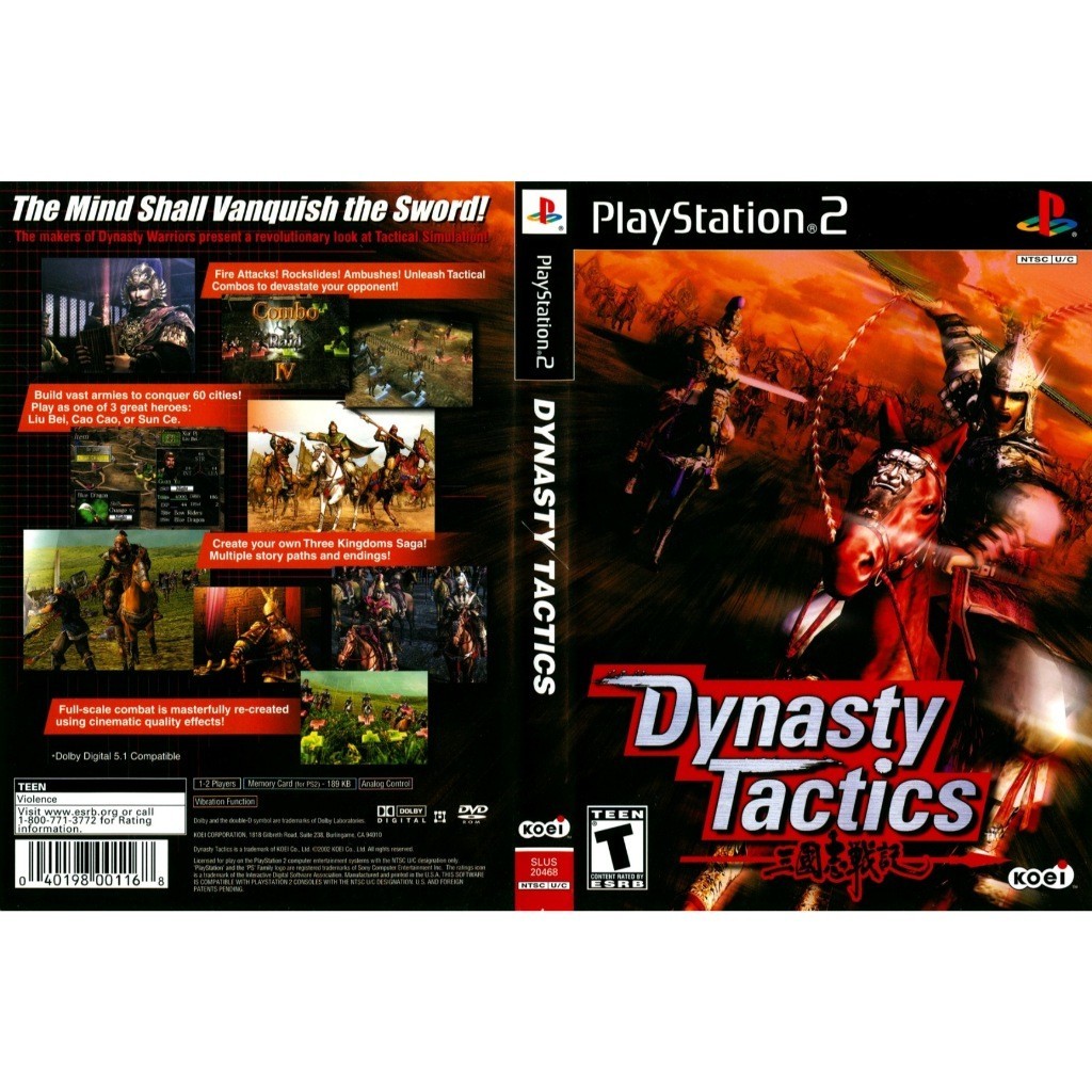PS2 DVD Games Dynasty Tactics | Shopee Malaysia