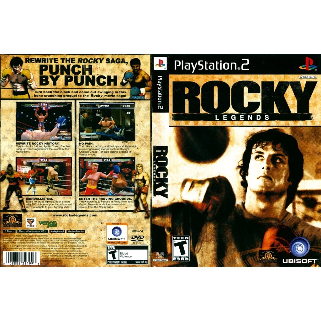 PS2 DVD Games Collection Rocky Legends | Shopee Malaysia