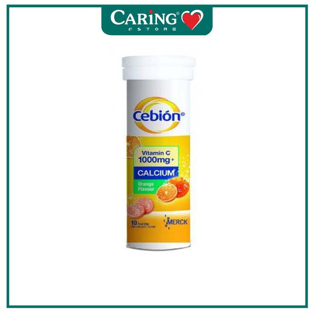 CEBION VITAMIN C 1000MG + CALCIUM ORANGE EFFERVESCENT TABLET 10S ...