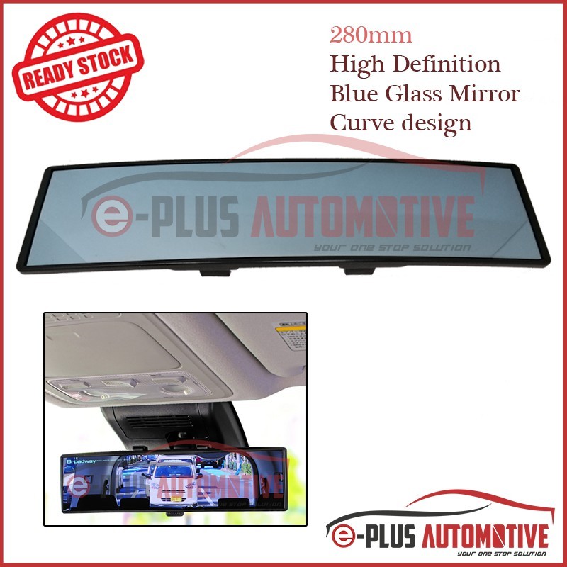 Broadway Mirror Car Front Large Field Curve Rear View Blue Mirror 280mm ...