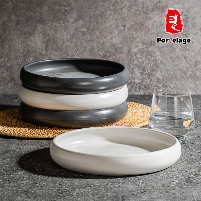 🔥[JUALAN HEBAT] Set Seramik Porcelage Iceland Black Sand - Finish Matte ...