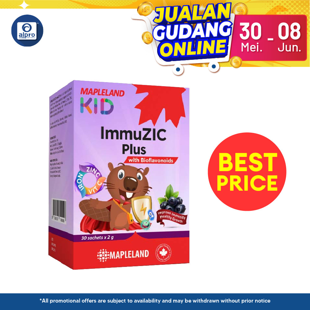 Alpro Pharmacy Exclusive - Mapleland Kid ImmuZIC Plus 2g x 30s | Kid ...