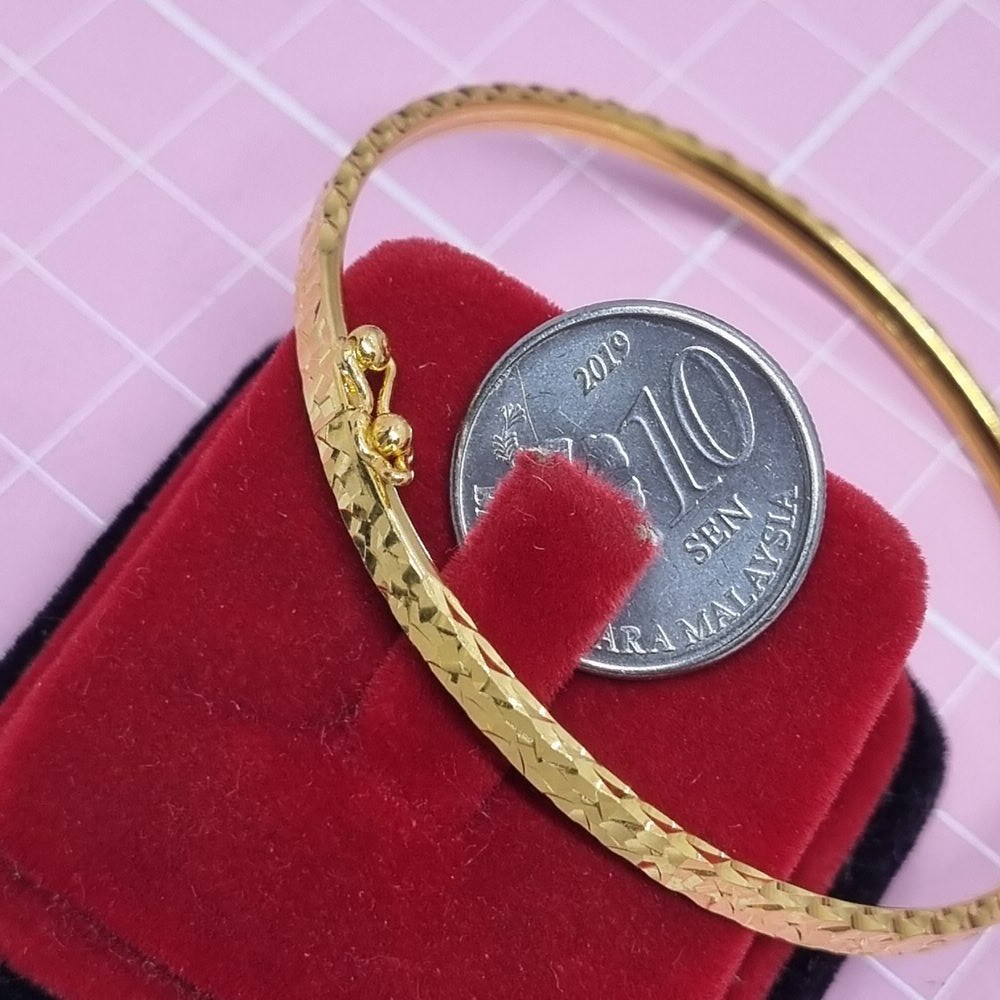 Emas916, Bangle Ccp Ping Bing Vt Kt Nipis Crki Ice 0.3 cm Kt 200068 ...