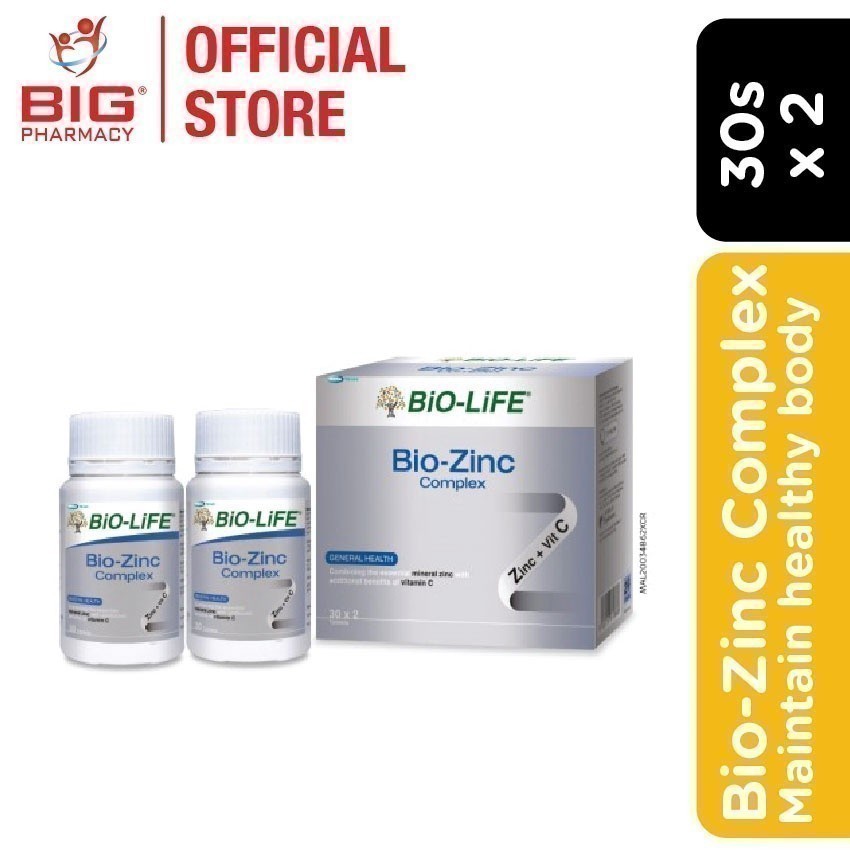 BiO-LIFE Bio-Zinc Complex (30's x 2) | Shopee Malaysia