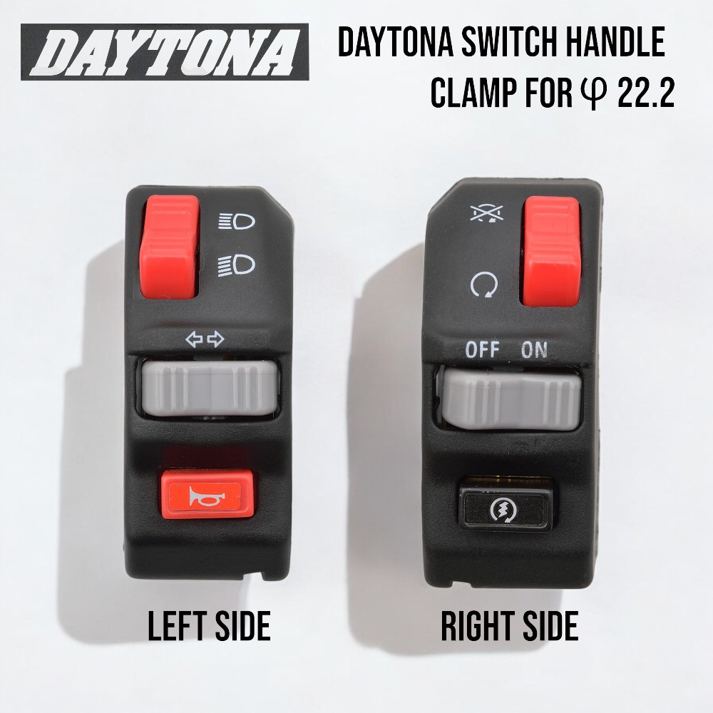 Daytona Switch Handle Clamp for φ22.2 (Kill Switch/ON-OFF Universal ...