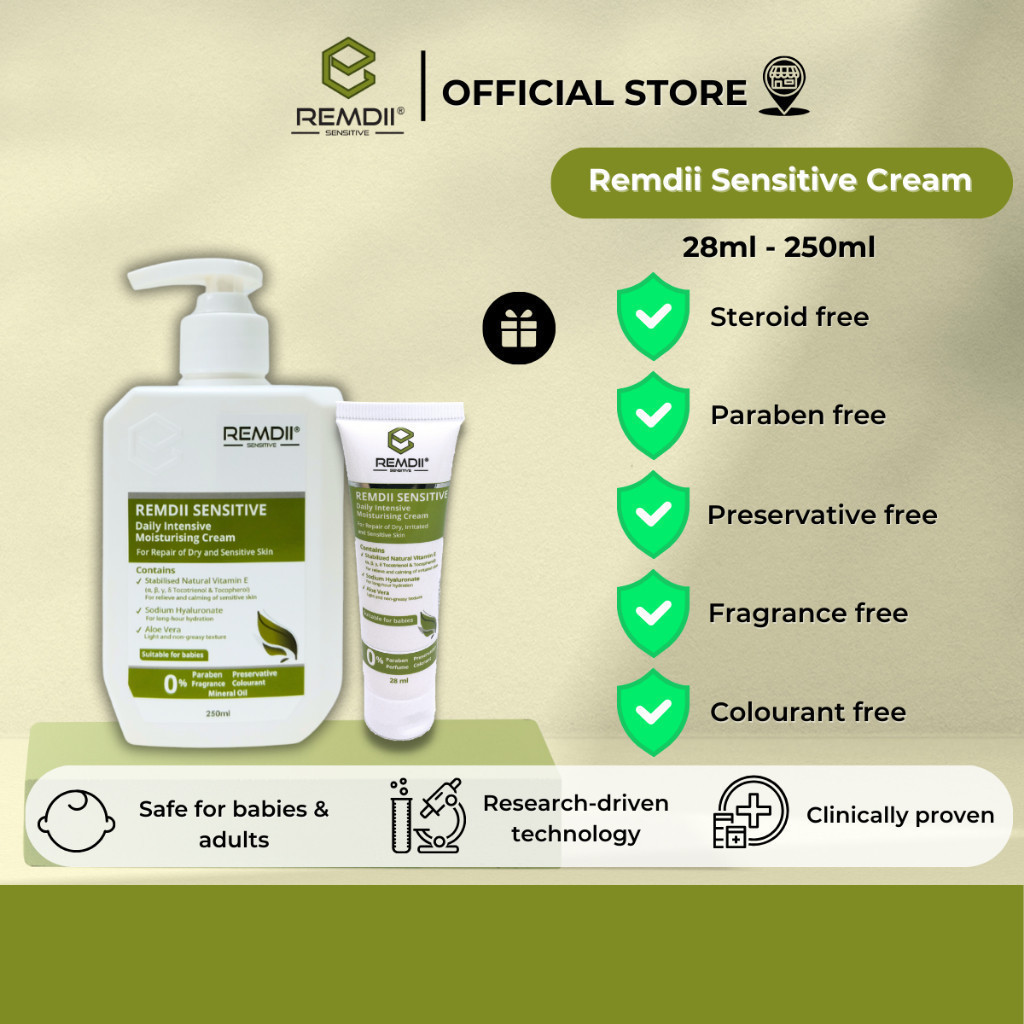 Remdii Sensitive Intensive Moisturising Cream to repair & moisturise ...