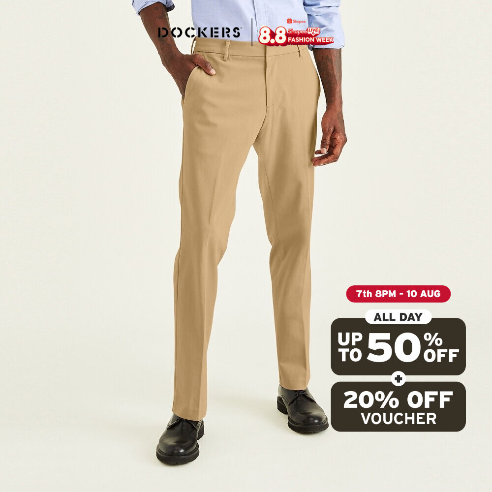 Dockers® Men's City Tech Trouser Straight Fit Smart 360 Tech™ Pants ...