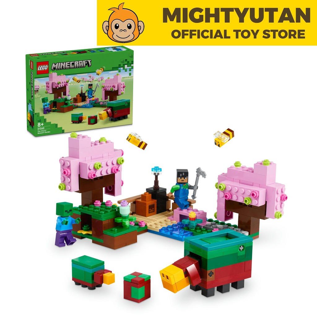 LEGO Minecraft 21260 The Cherry Blossom Garden | Shopee Malaysia