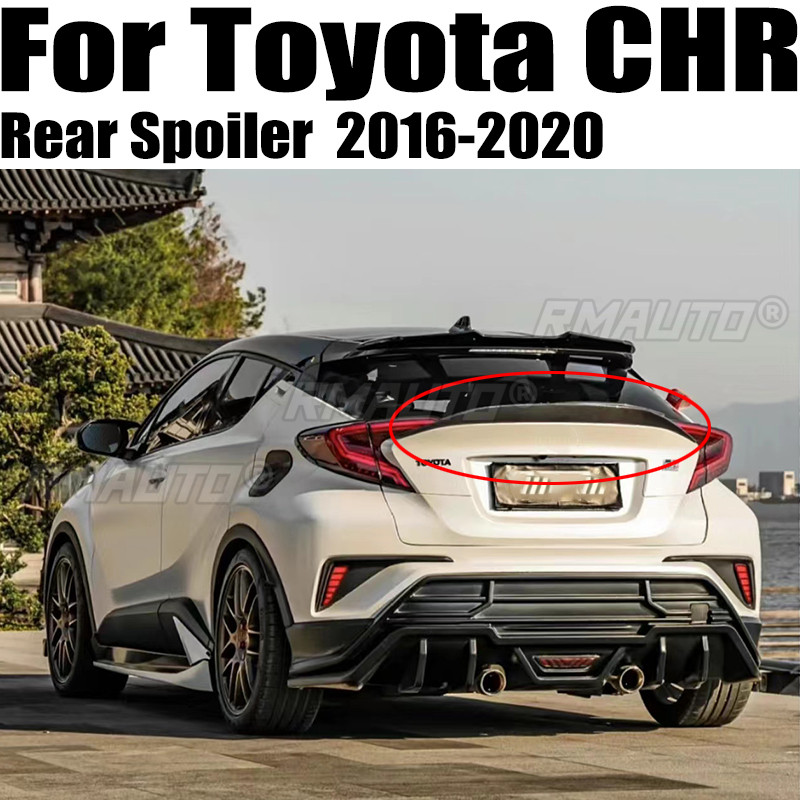 For Toyota CHR 2016 17 18 19 20 Car Rear Trunk Lid Middle Spoiler Wing ...