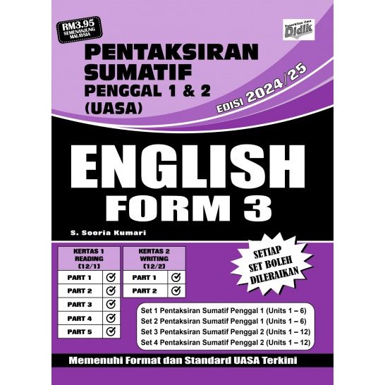 Ilmu Didik: Pentaksiran Sumatif Penggal 1 & 2 UASA: Bahasa Inggeris ...