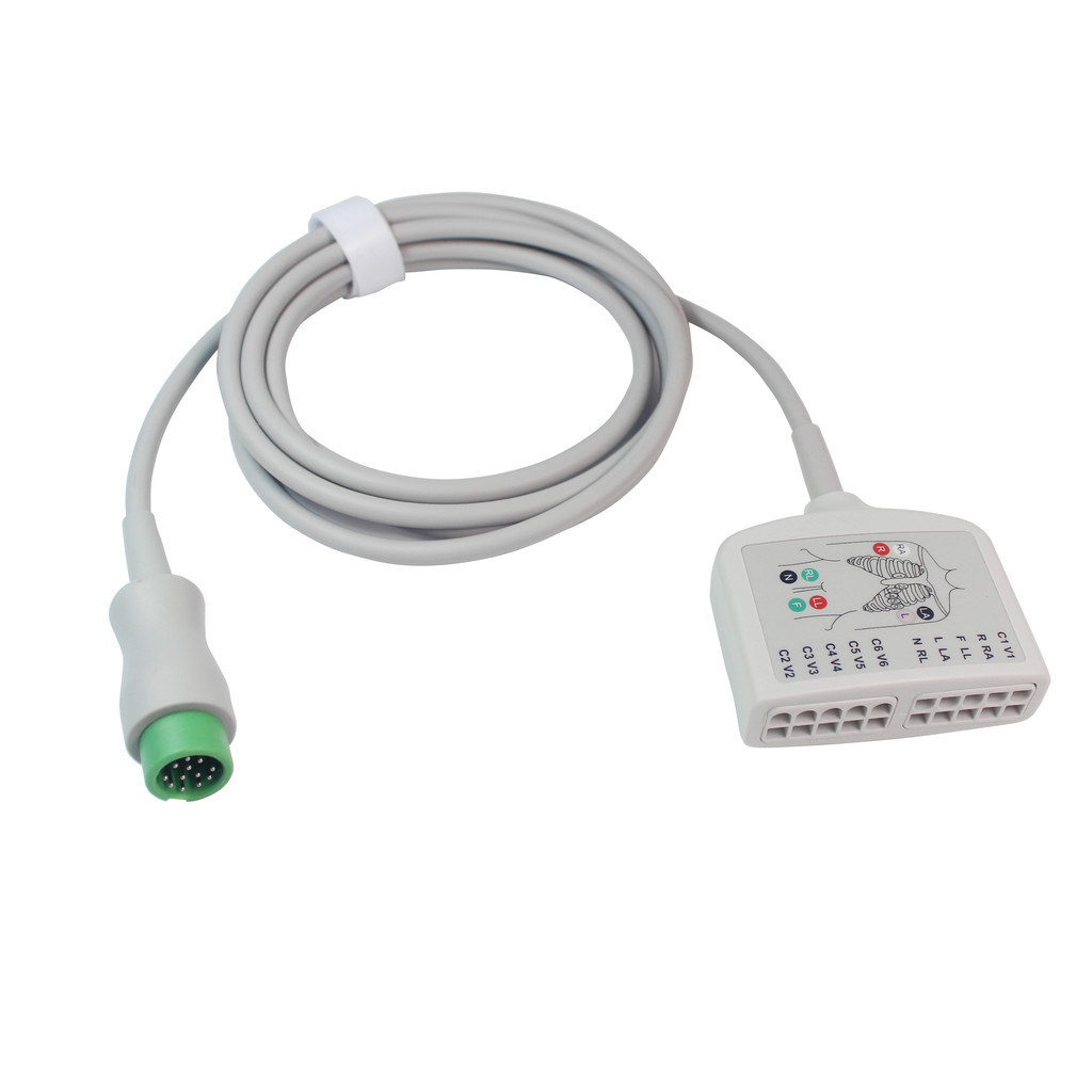 Mindray Beneview N17 12Pin ECG 10 Lead Multi-link EKG Trunk Cable For ...