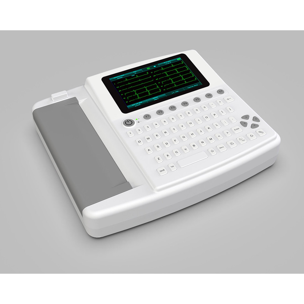 12 Channels electrocardiogram Medical 12 leads automatic portable ...