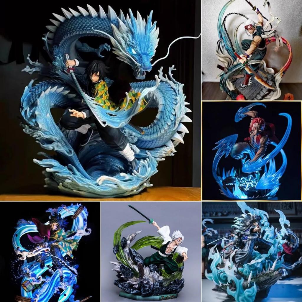 Mystery Box lucky Bag Demon Slayer Figure Tsugikuni Yoriichi Kokushibou ...