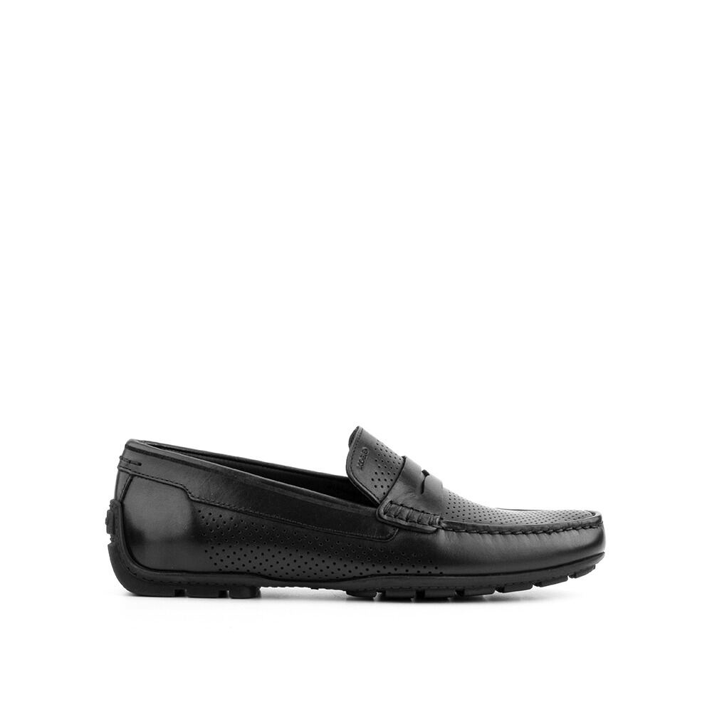 GEOX Men Moner Perforated Loafers - Black U2544A-00043-C9999S2 | Shopee ...