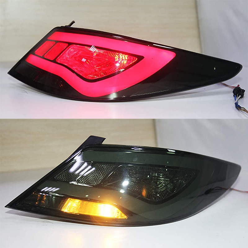 For Hyundai Verna Accent LED Tail Light 2011 To 2013 Year Smoke Black ...