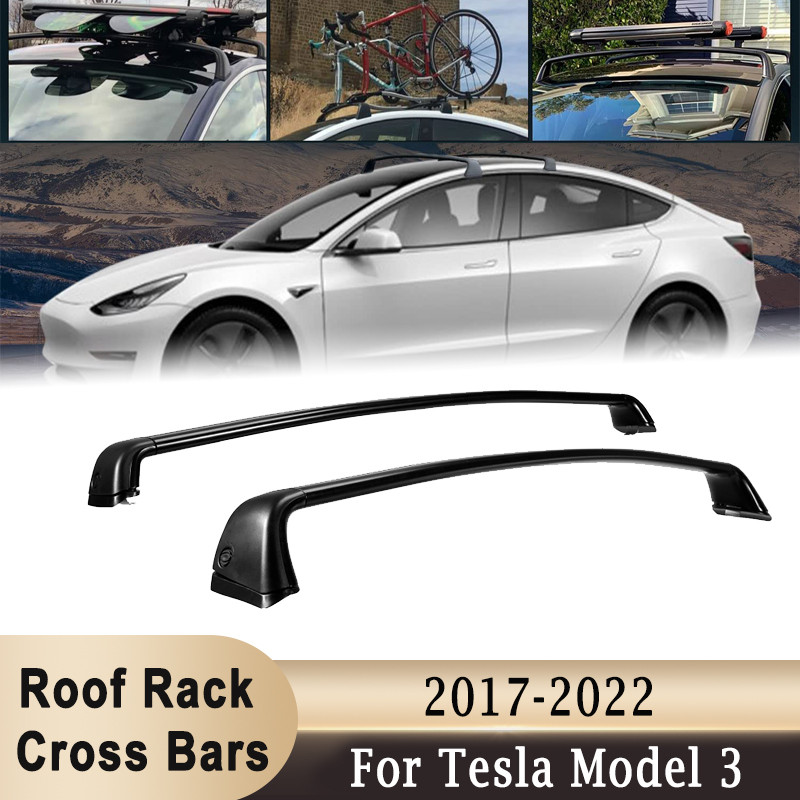 Roof Rack Cross Bars For Tesla Model 3 2017-2022 Aluminum Roof Top for ...