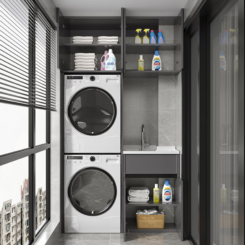 Contact seller/Balcony Washing Machine Cabinet Combination Corner ...